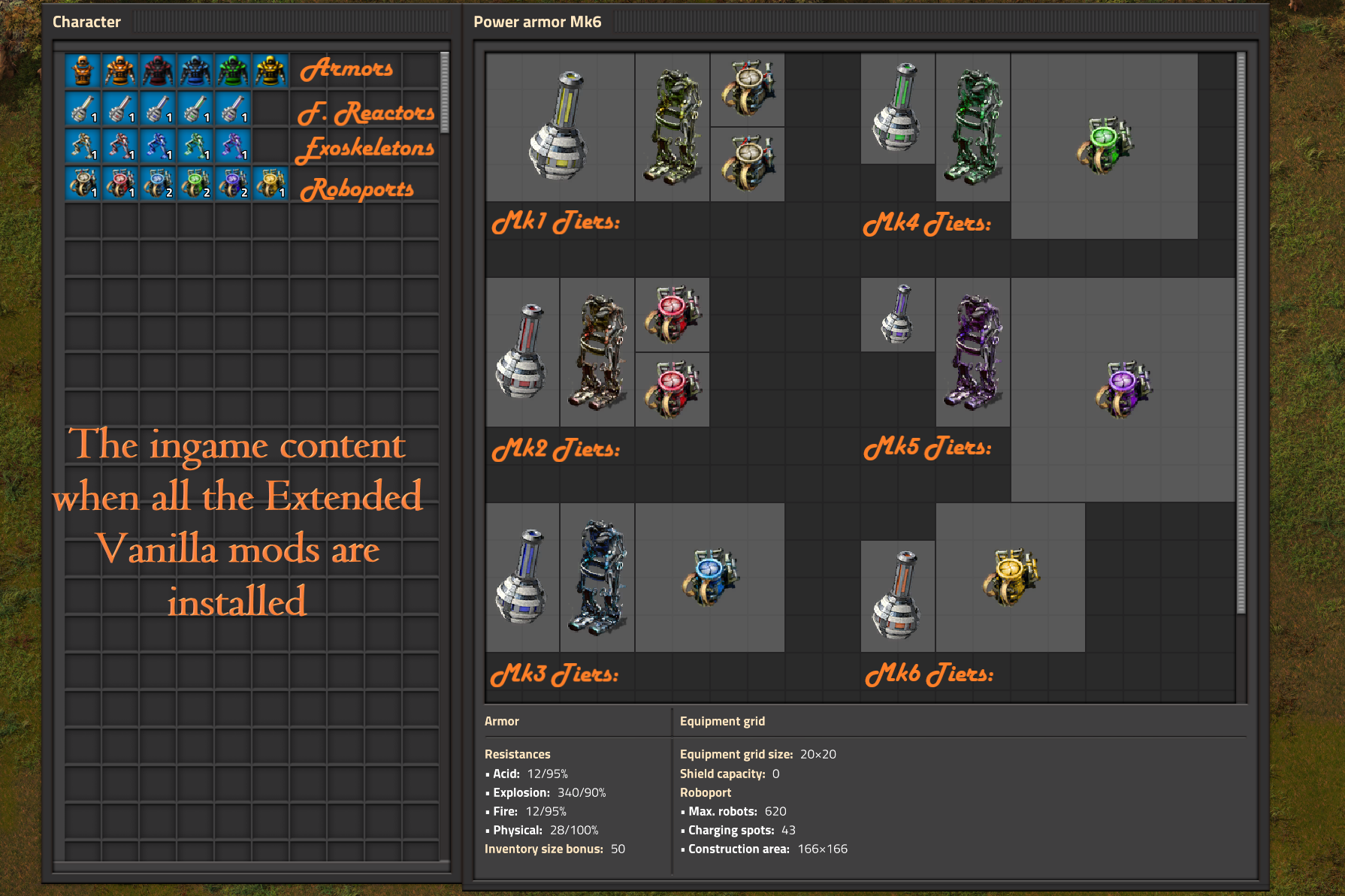 Extended Vanilla: Personal Roboports - Factorio Mods